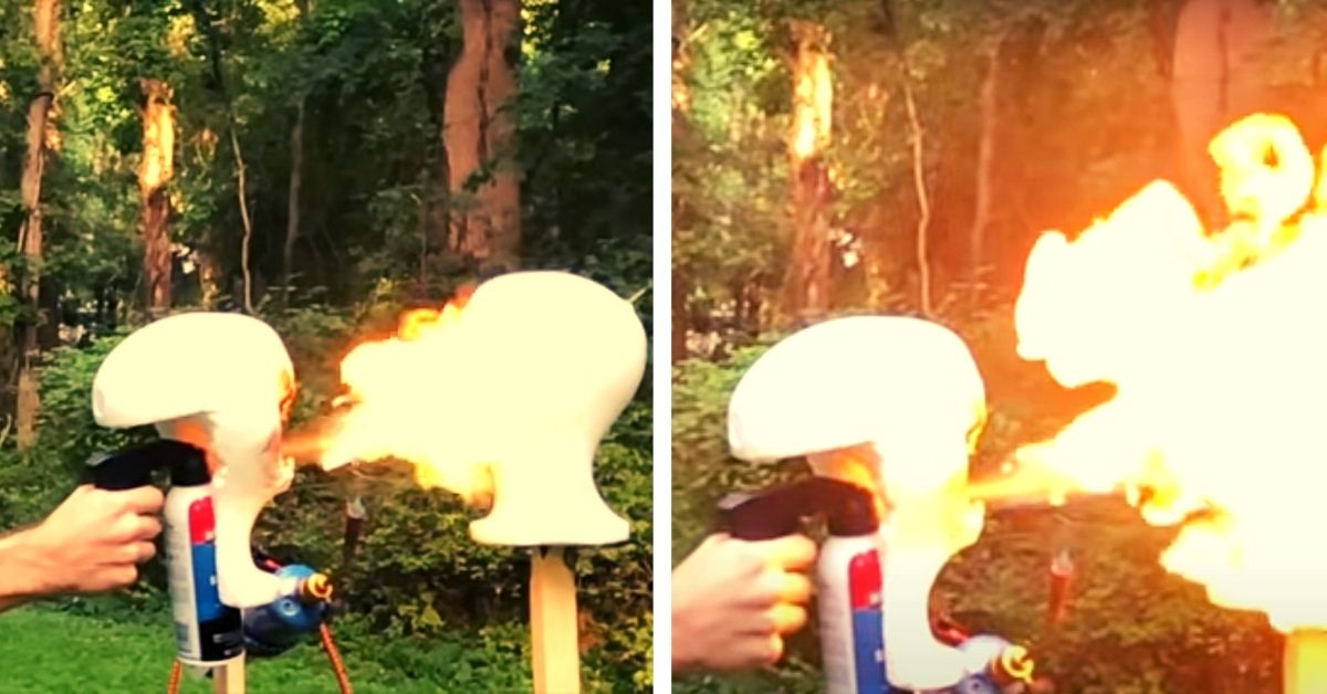 Man Uses Blowtorch for Scorching-Hot COVID-19 Mask Effectiveness Demo