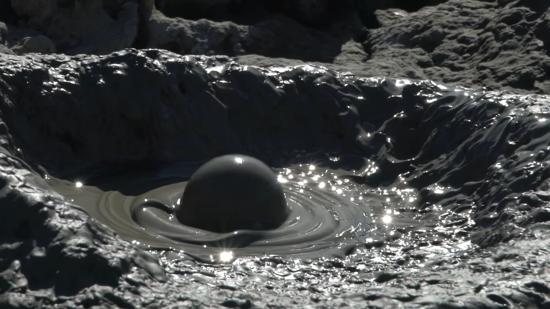 Why and How This Mud Puddle Moves 20 Feet Per Year