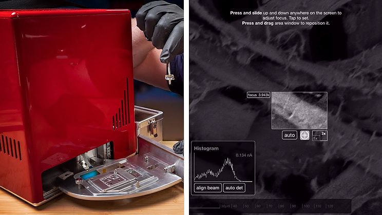 See the World's Smallest Scanning Electron Microscope in Action