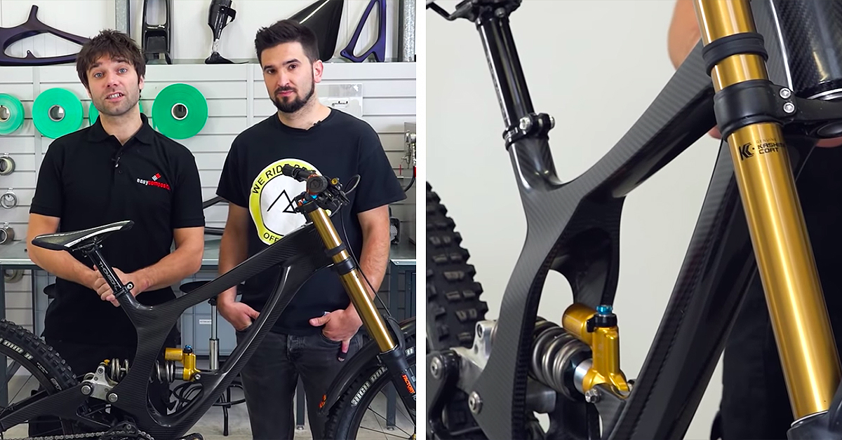 Designer Makes Carbon Fibre Bike Frame From CAD Design to Finish