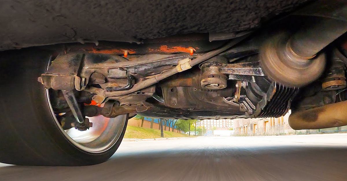 Guy Street Drifts with GoPro under Car and in the Rear Tire