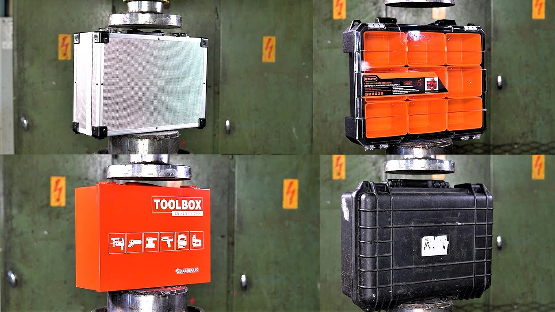 Watch How Steel, Aluminum and Plastic Tool Boxes Perform Under a ...