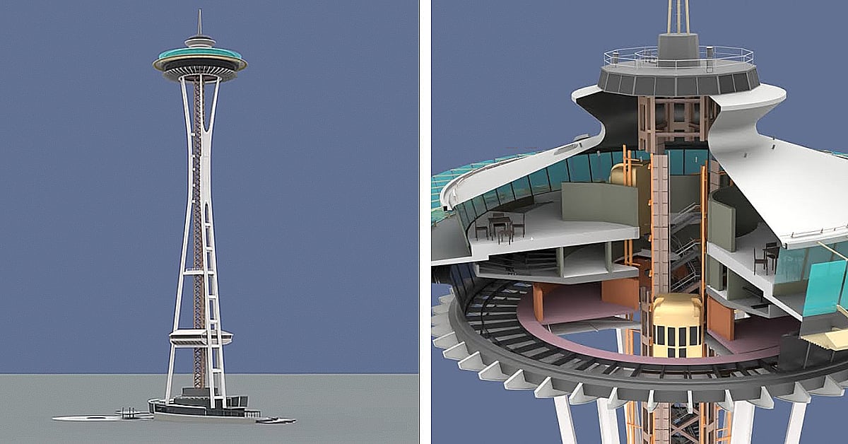 YouTuber Shows How Seattle's Famous Space Needle Was Built with 3D ...