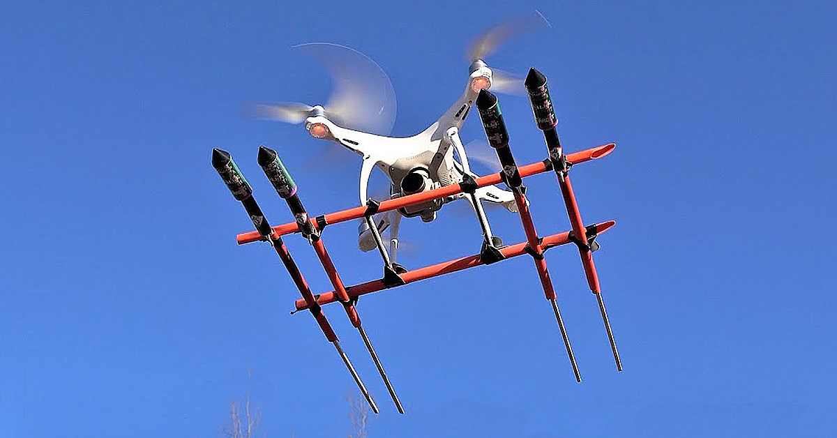 What Happens When You Launch Fireworks From A Drone