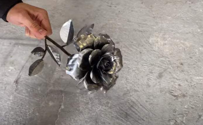 Turn Old Metal Into A Magnificent Steel Rose