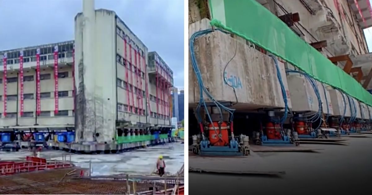 This 85-Year-Old Chinese Building 'Walks' to Its New Location