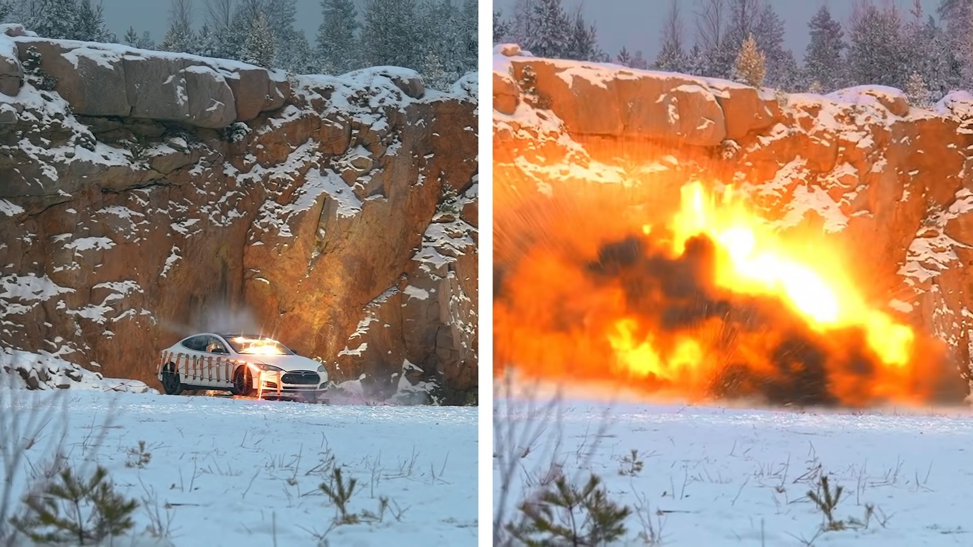 Man Blows Up Tesla to Not Pay $22,600 to Replace the Battery