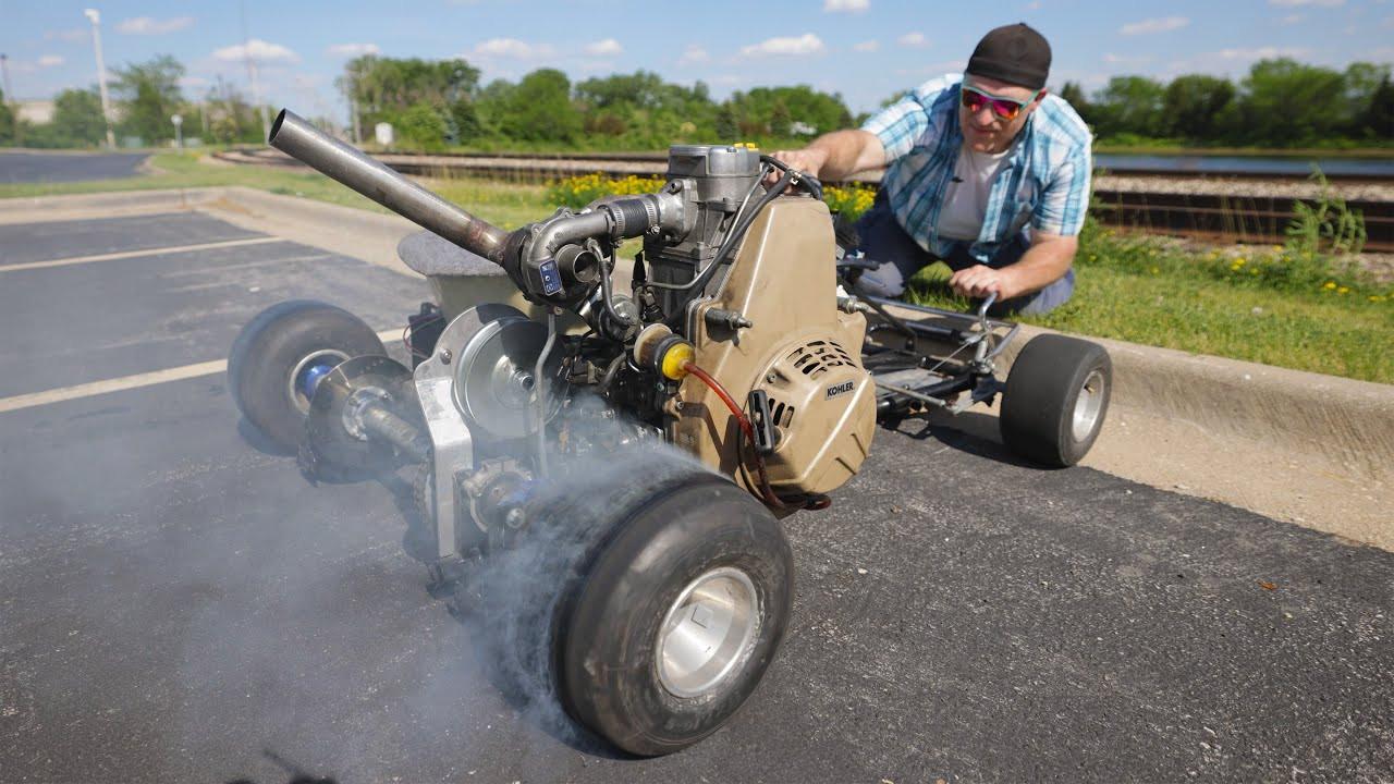 Watch This Turbo Diesel Go-Kart Do a High-Speed Run