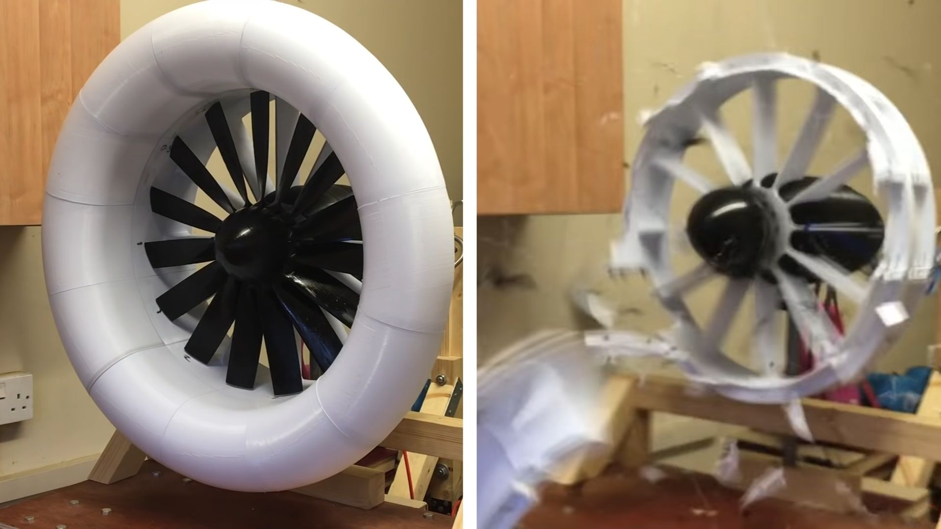 Watch This 3D-Printed Engine Fan Fail Gloriously In Thrust Test