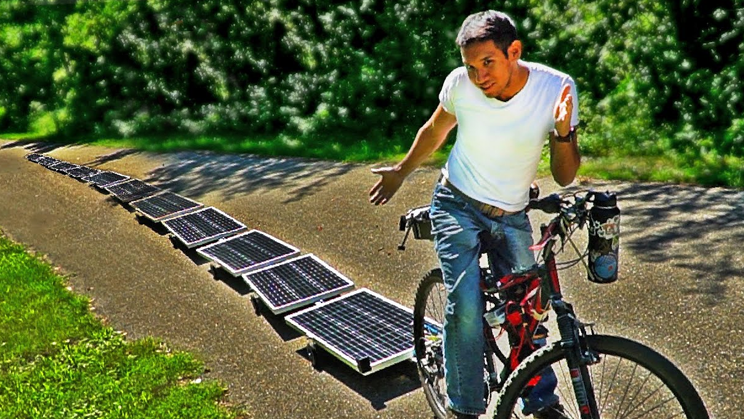 Engineer Builds an Infinitely Powered Solar E-Bike (With a Catch)